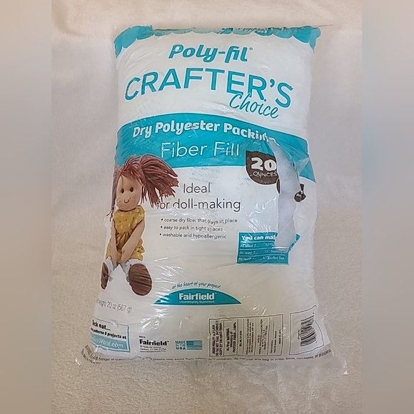 Other | Fairfield Poly Fil Crafters Choice Dry Polyester Packing Fiber ...